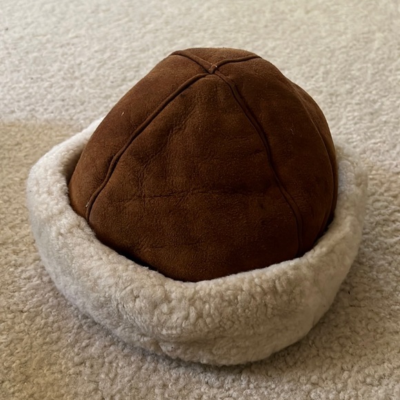 Accessories | Ladies Leather And Faux Shearling Hat | Poshmark